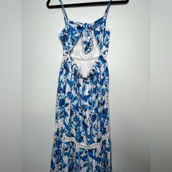 Red Carter | Dresses | Anthropologie Red Carter Maxi Dress Blue And ...